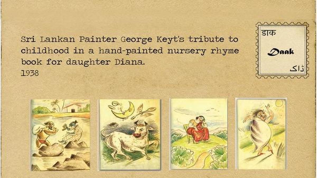 Painter George Keyt’s book of nursery rhymes for his firstborn - The Hindu