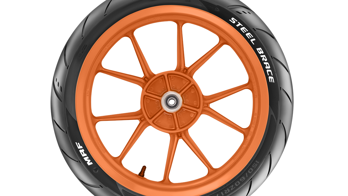 MRF unveils Steel Brace radial tyres for high-end bikes - The Hindu