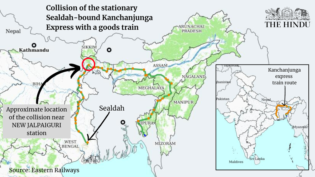 Kanchenjunga Exp train accident (1).png - The Hindu