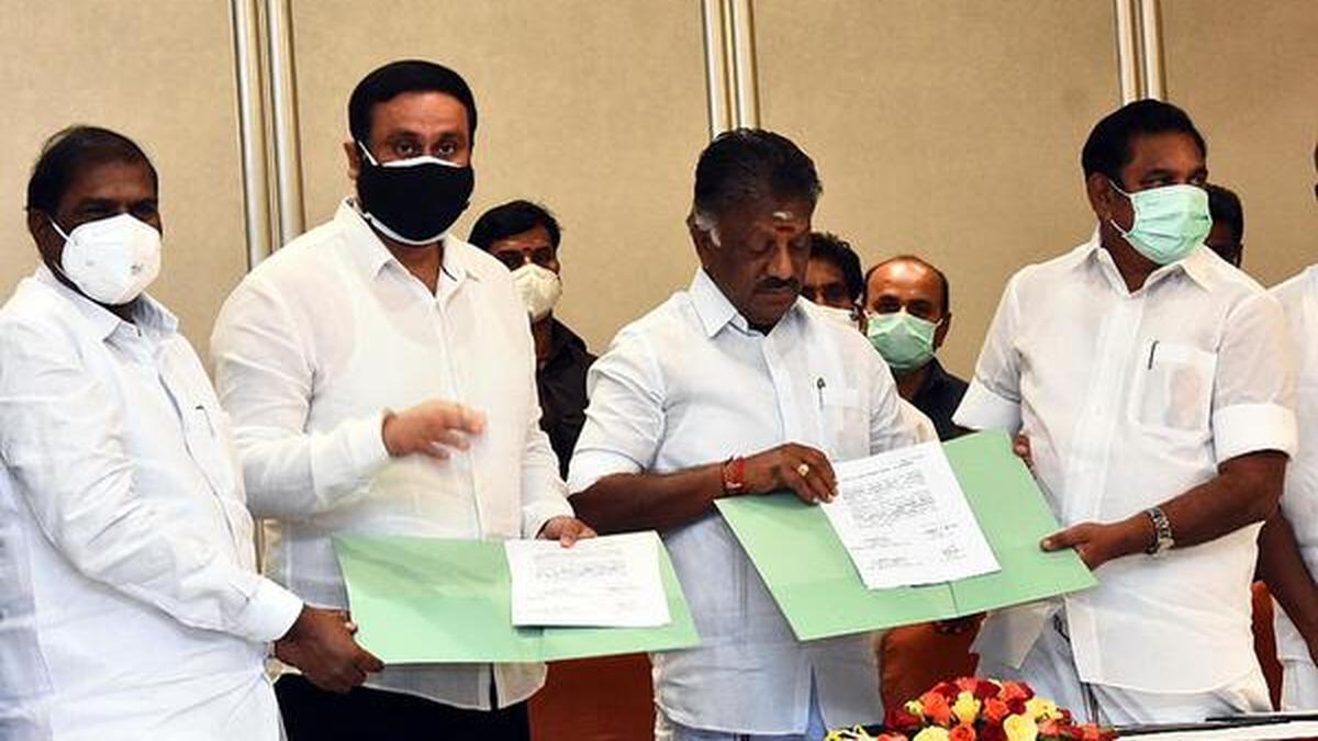 AIADMK allots 23 seats to PMK - The Hindu