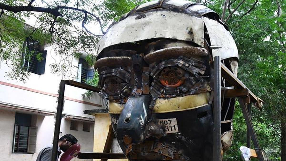 art from waste materials - The Hindu