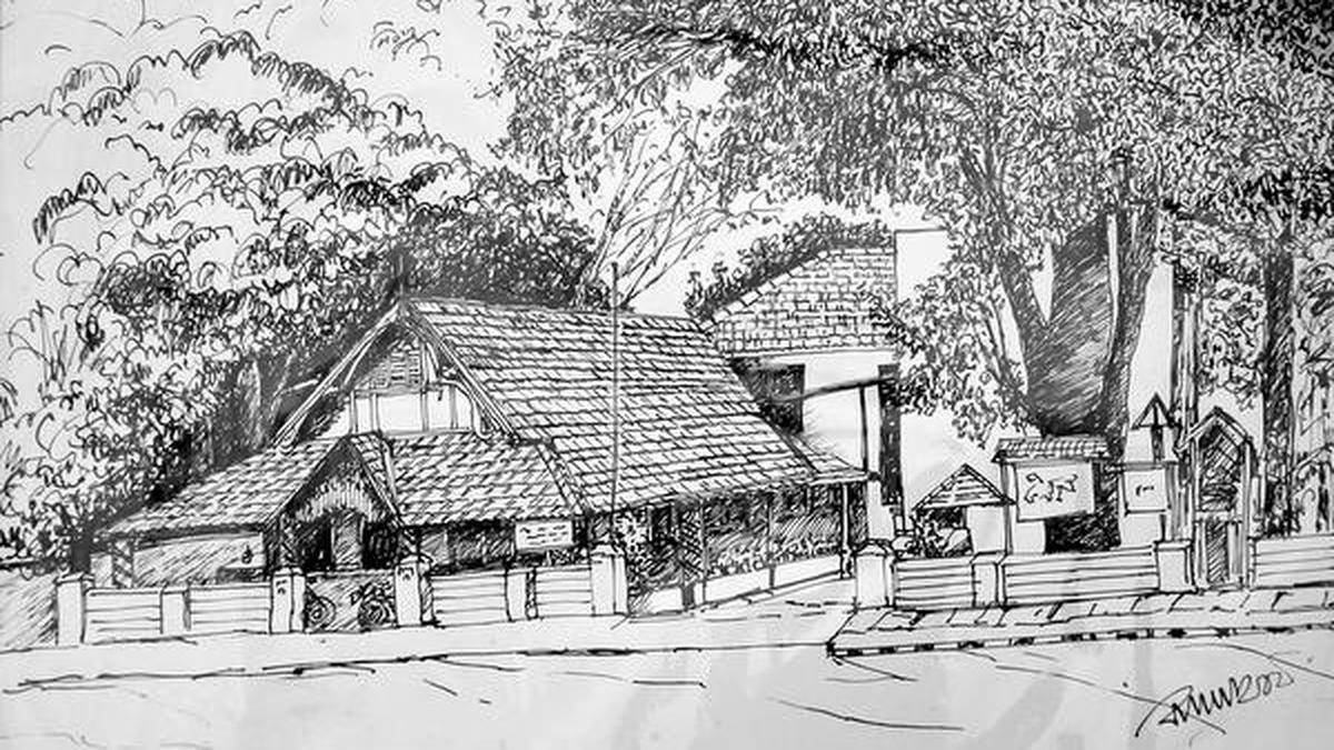 Badal Majumdar recreates Bengaluru of yore through his sketches - The Hindu