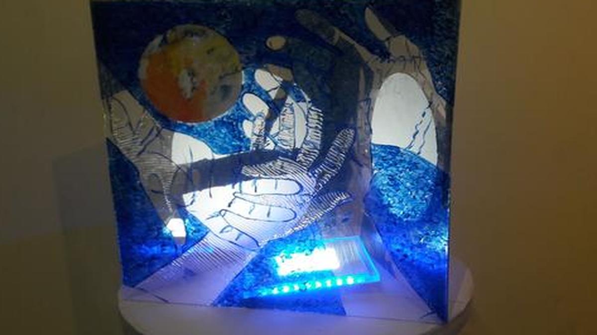 Canvas of imagination: MFA students use LED lights, neon lights ...