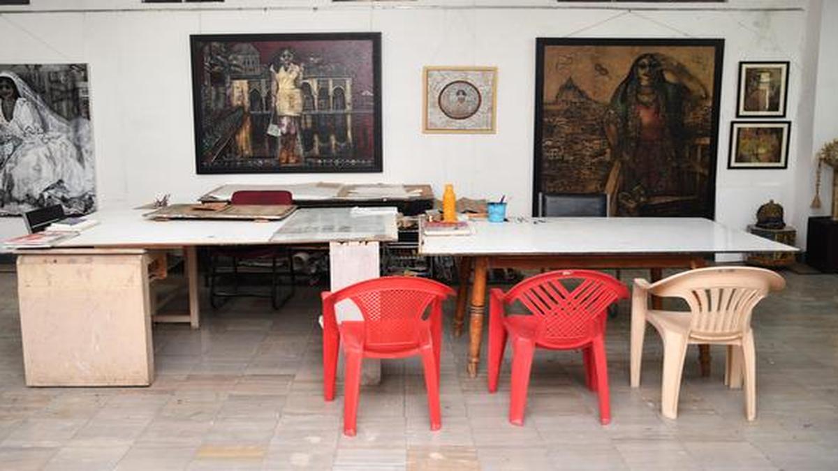 Life in a studio: Artist Rajeswara Rao on his studio - The Hindu