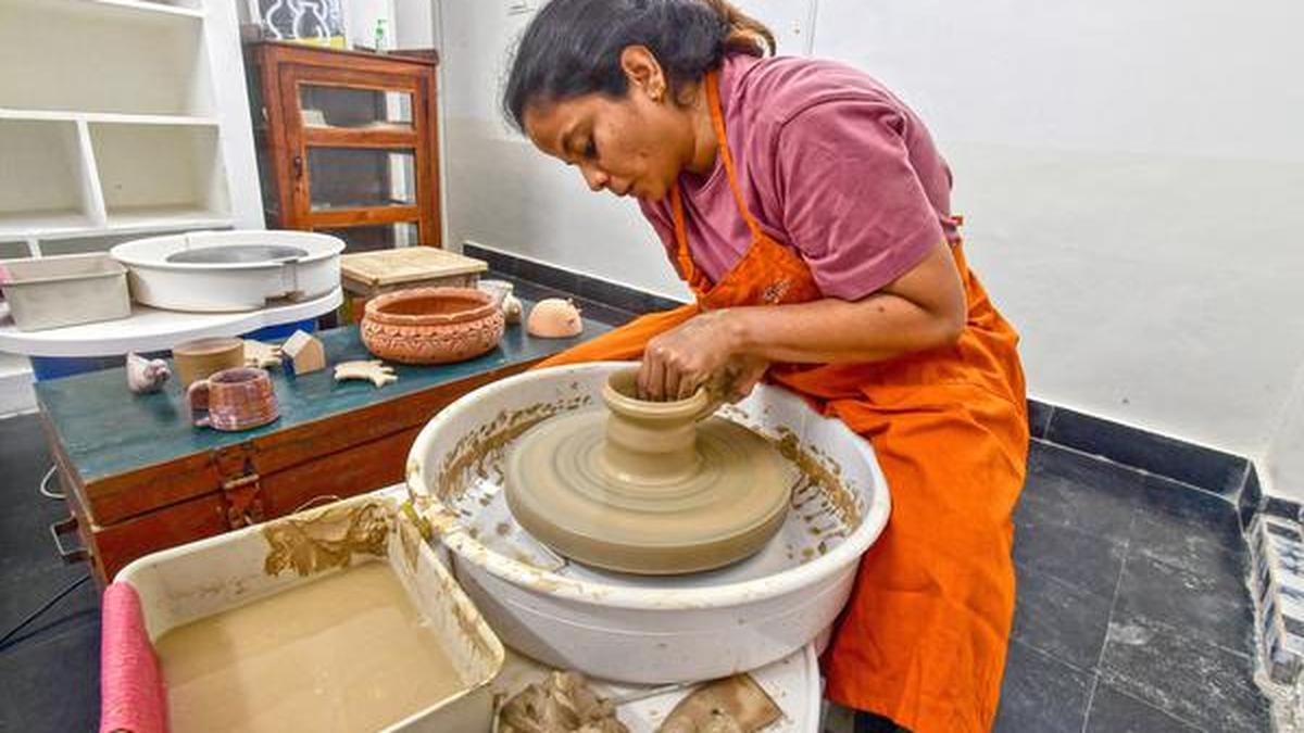 In Visakhapatnam, a pottery workshop helps participants to engage in a ...