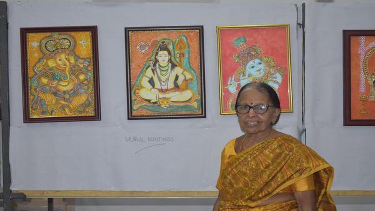 82-year-old PS Padmini’s timeless artworks - The Hindu