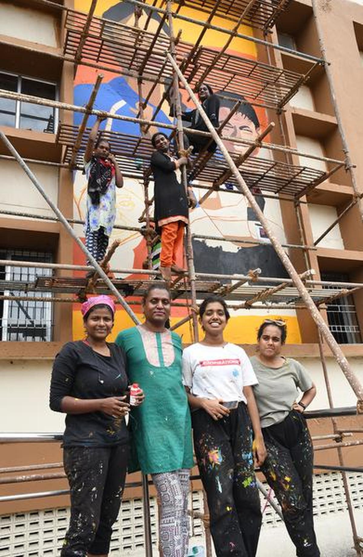 These transwomen are helping in decking up Chennai's Thiruvanmiyur MRTS ...