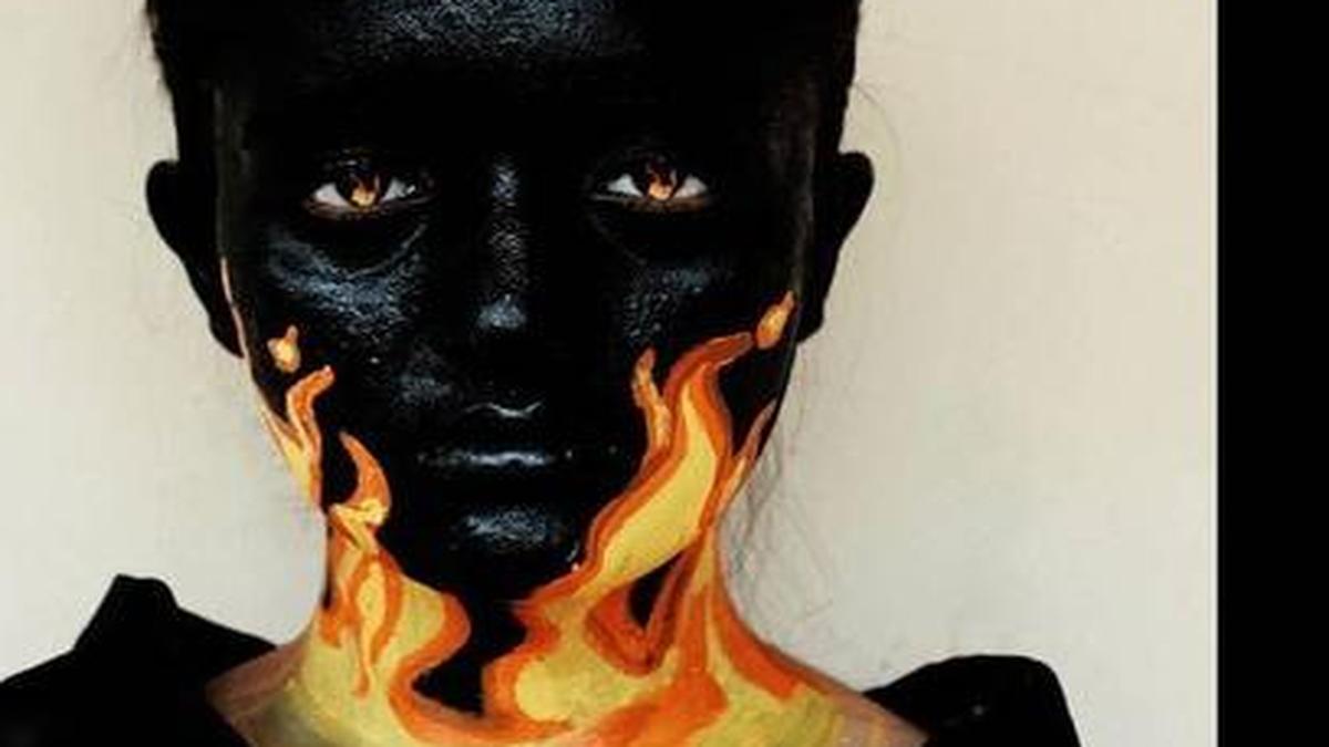 Artist and architect Meera Chandran makes her face the canvas for her ...