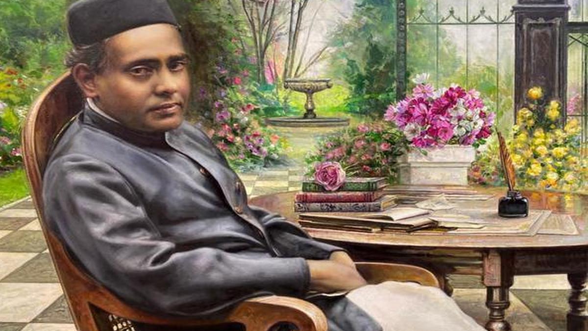 When artistic inspiration blooms, as Mahakavi Kumaran Asan's painting - The Hindu