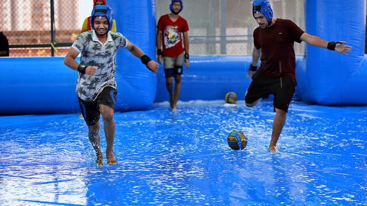 Soap Opera: soap football comes to Hyderabad - The Hindu