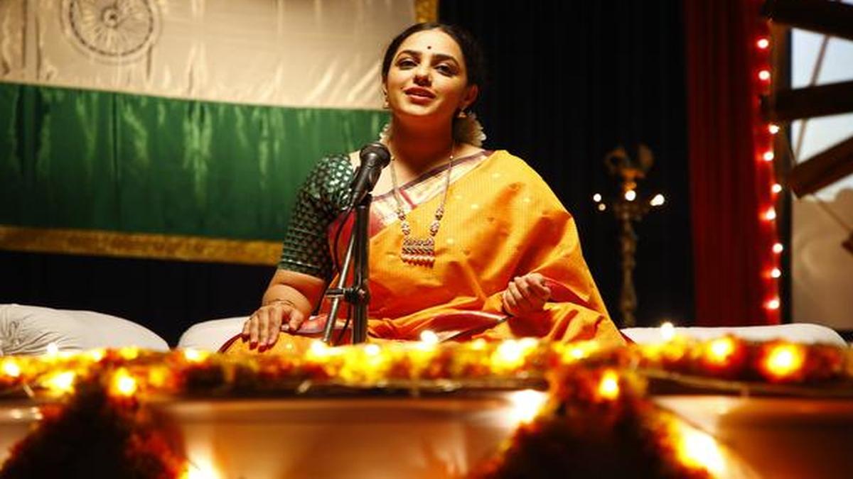 Nithya Menen as a singer in ‘Gamanam’ - The Hindu