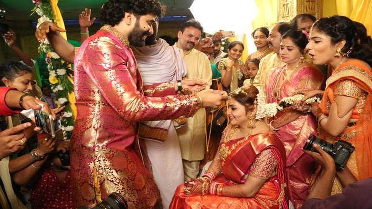 Actor Namitha weds Veerendra in Tirupati - The Hindu