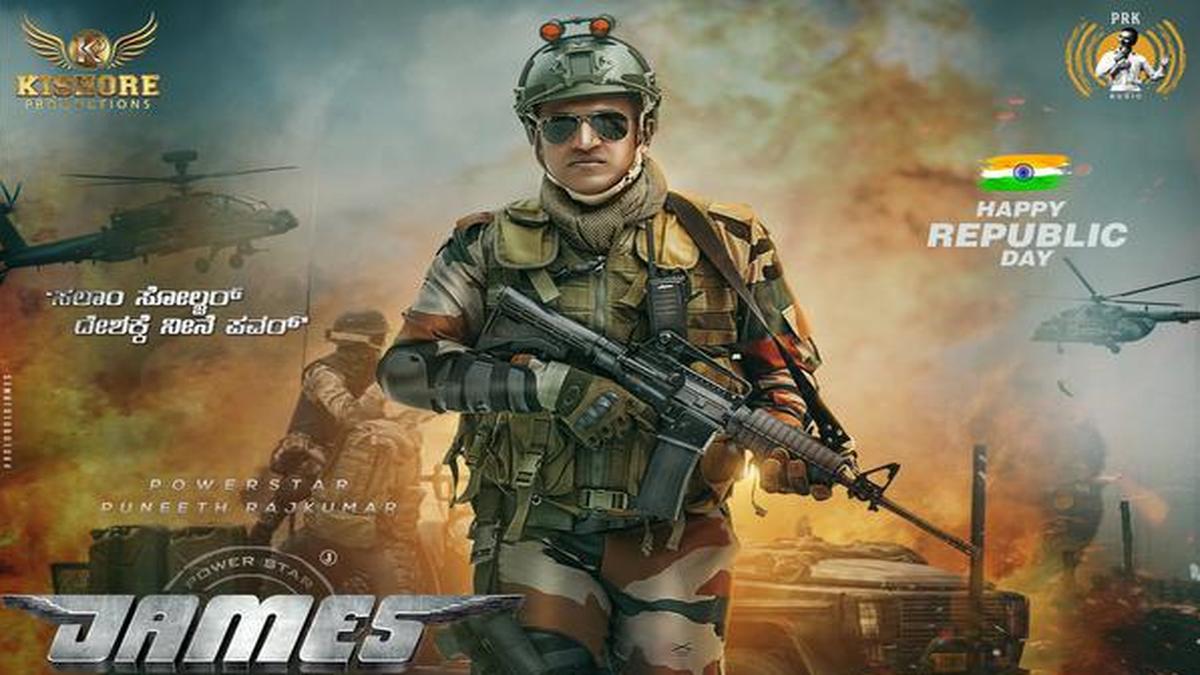 Puneeth Rajkumar’s last film ‘James’ unveils first look of Kannada star ...