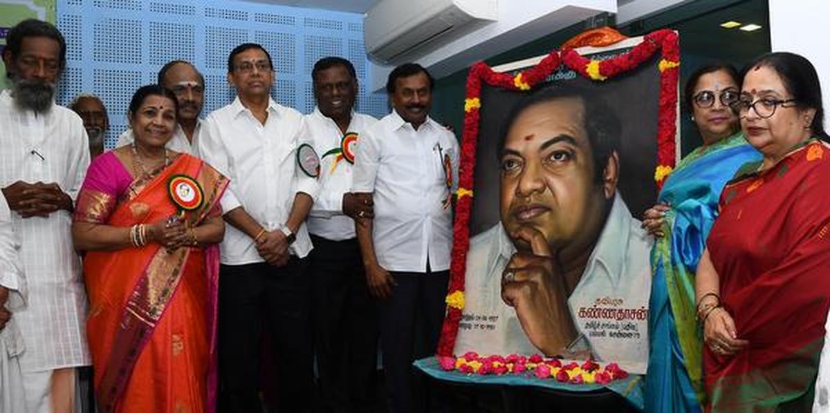 Kannadasan — poet, who transcends time - The Hindu