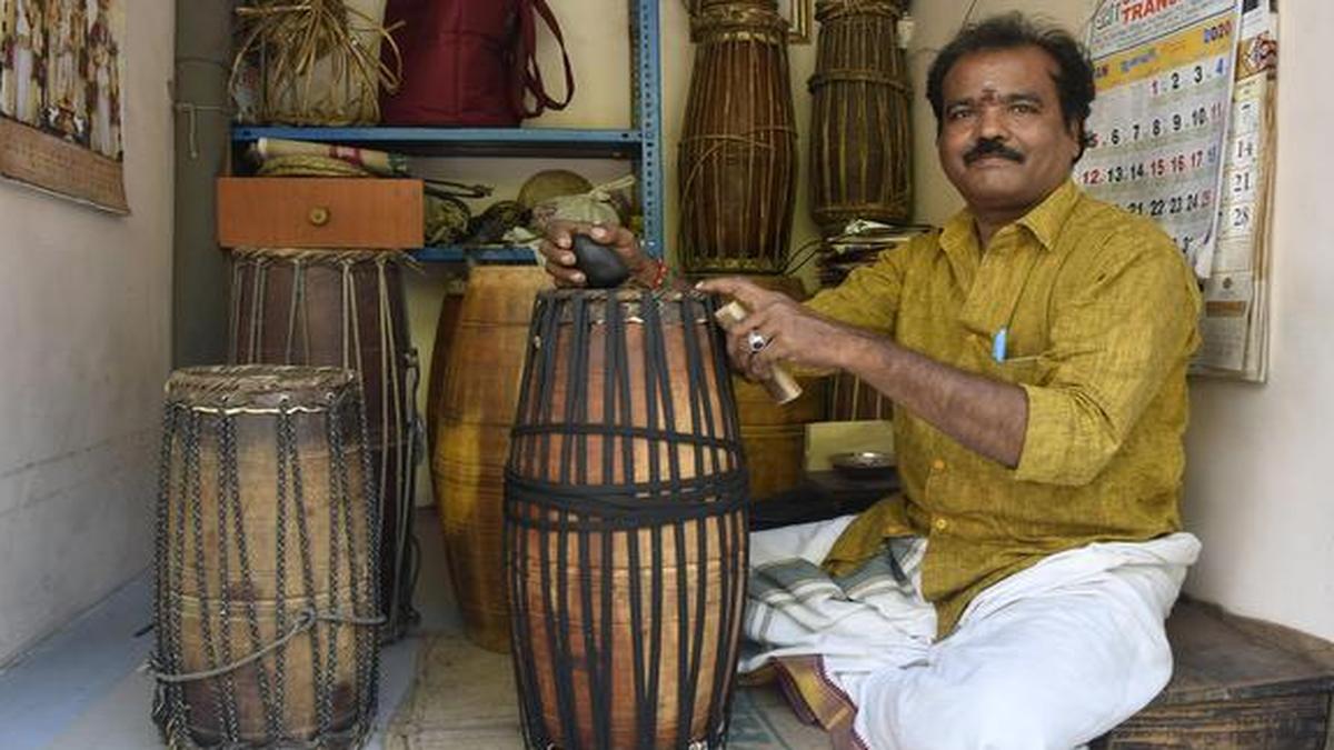 Inside the world of mridangam makers - The Hindu