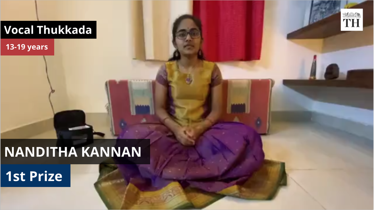 The Hindu Margazhi Classical Music Competition: Nanditha Kannan, first ...