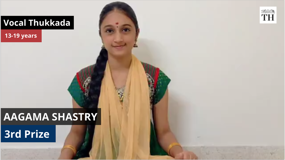 The Hindu Margazhi Classical Music Competition: Aagama Shastry, third ...