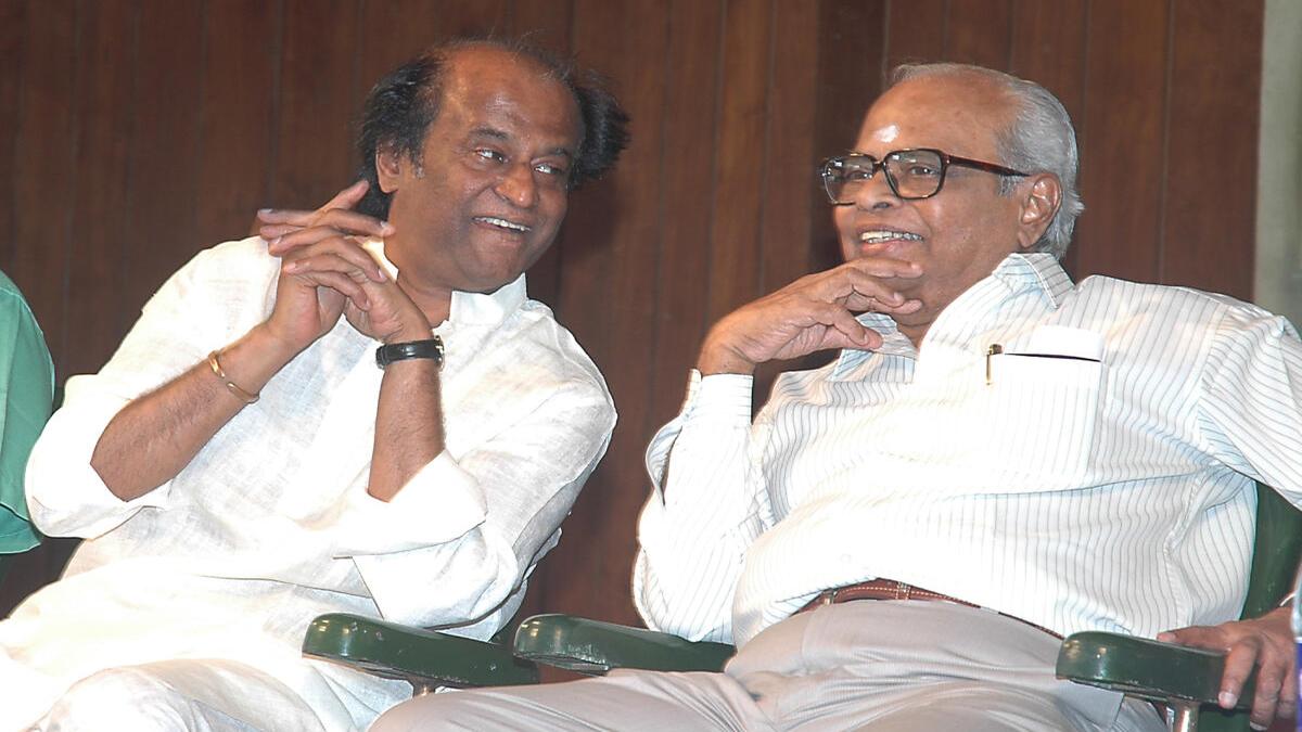 Rajini: sad that Balachander is not with us - The Hindu