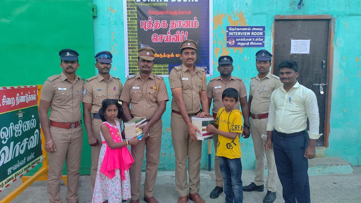 Over 150 books donated to Dindigul District Jail library - The Hindu