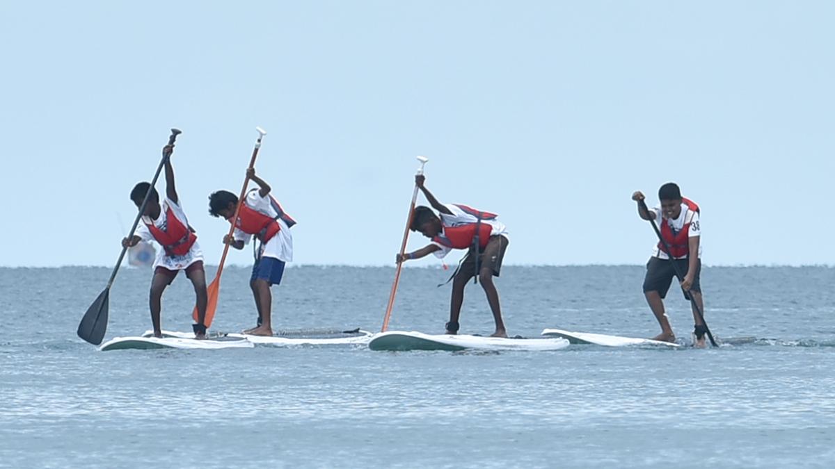 Stand-up paddling championship gets under way in Pirappanvalasai - The ...