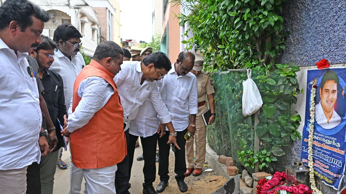 NCSC member visits slain BSP leader Armstrong’s family - The Hindu