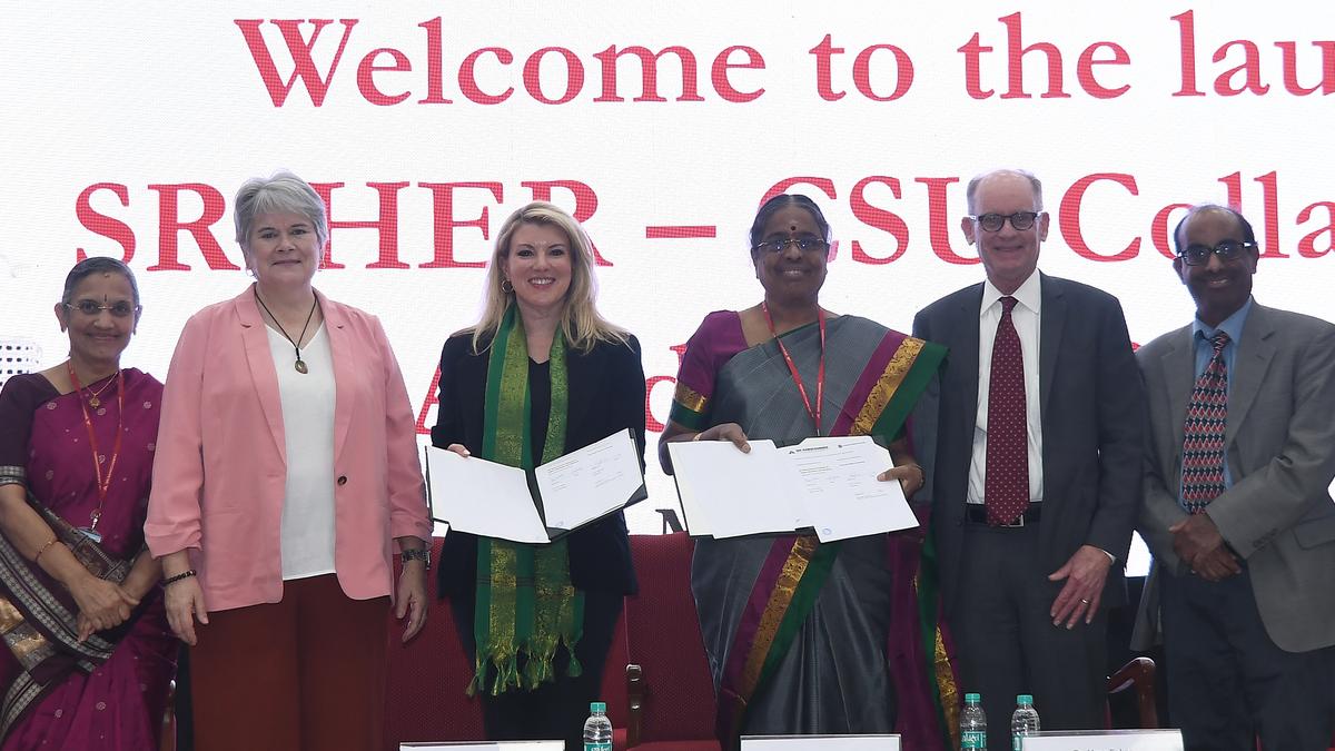 SRIHER ties up with Colorado State University for courses, research ...