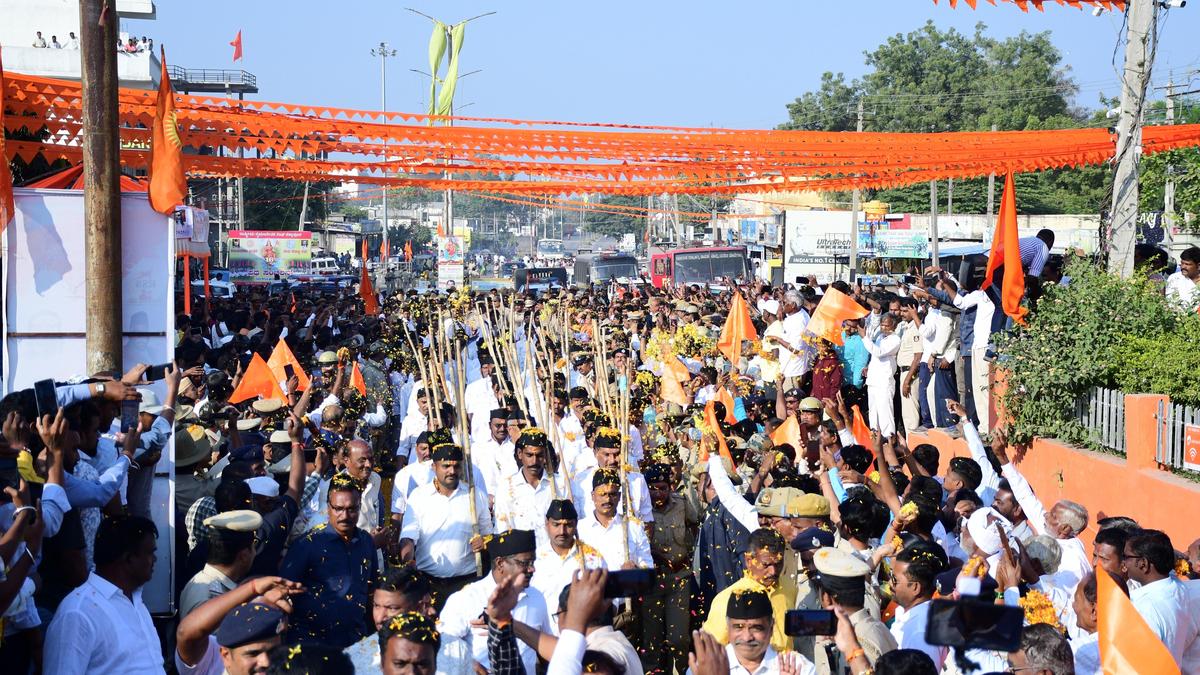 RSS route march held in Chittapur amid massive security deployment ...
