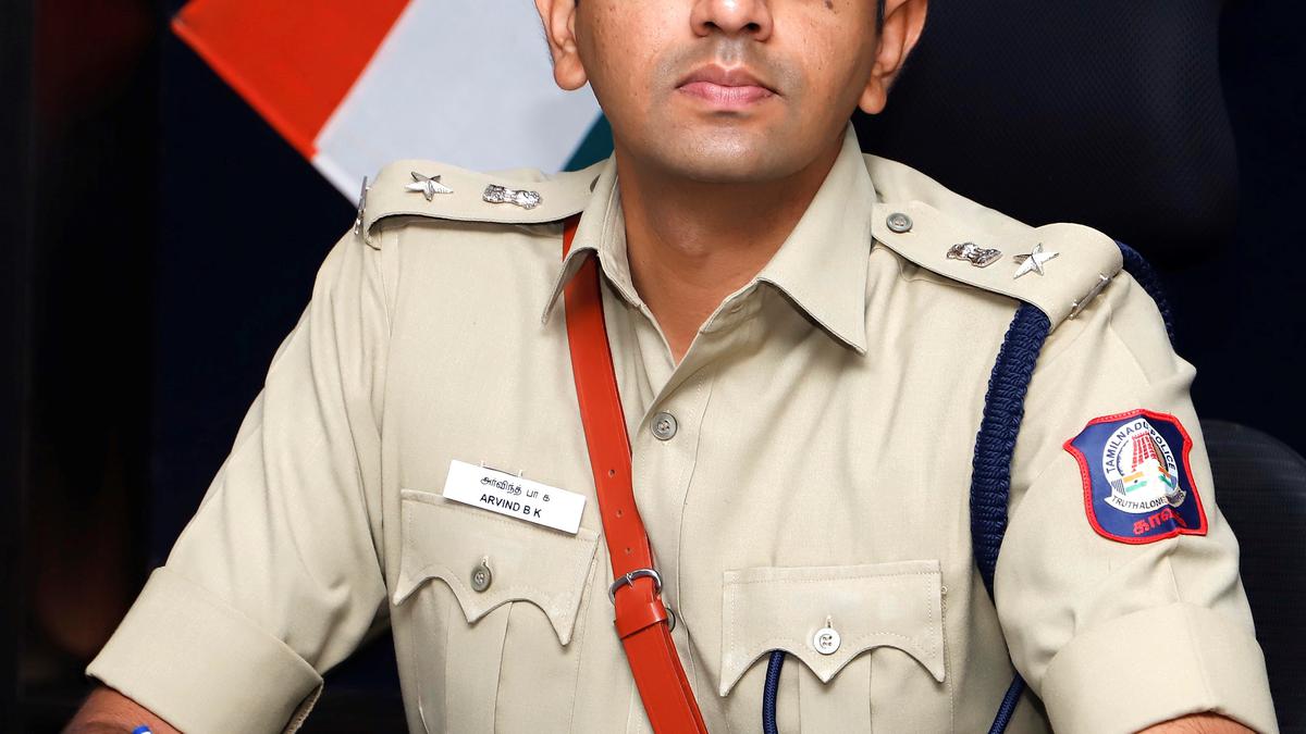 B.K. Arvind takes charge as Madurai SP - The Hindu