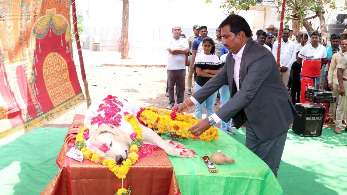 Police dog Bruno passes away in Bidar - The Hindu