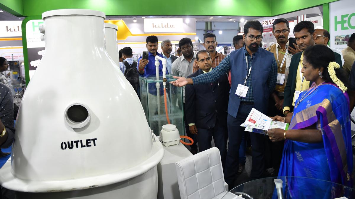 IOT-enabled compact sewage treatment plants on display at Water Expo ...