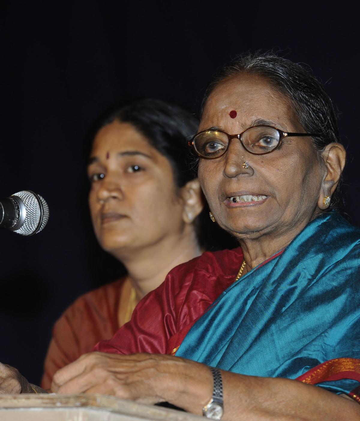 Tribute to musicologist M.B. Vedavalli - The Hindu