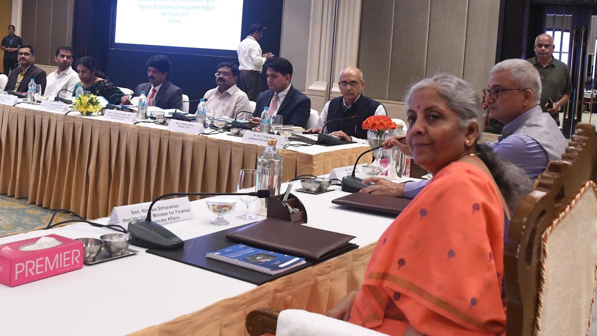 Nirmala Sitharaman chairs review meeting of RRBs in Southern Region ...