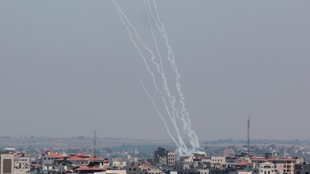 Rocket attack underway from Gaza on southern Israel - The Hindu