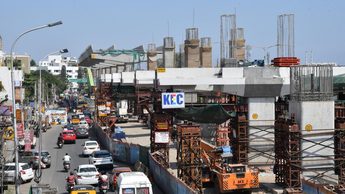 Track laying work on Poonamallee-Porur stretch of Chennai Metro to ...