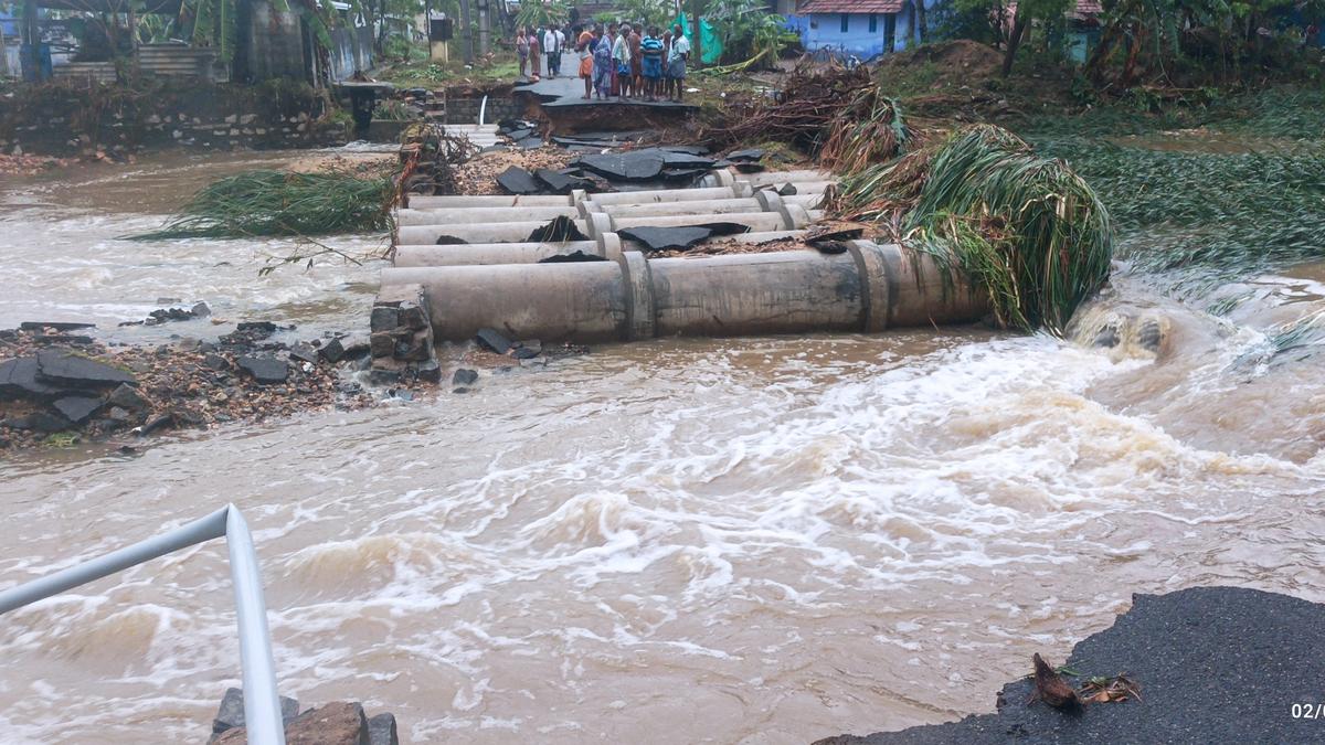 Two low-lying bridges washed away in flash floods in Erode district - The Hindu