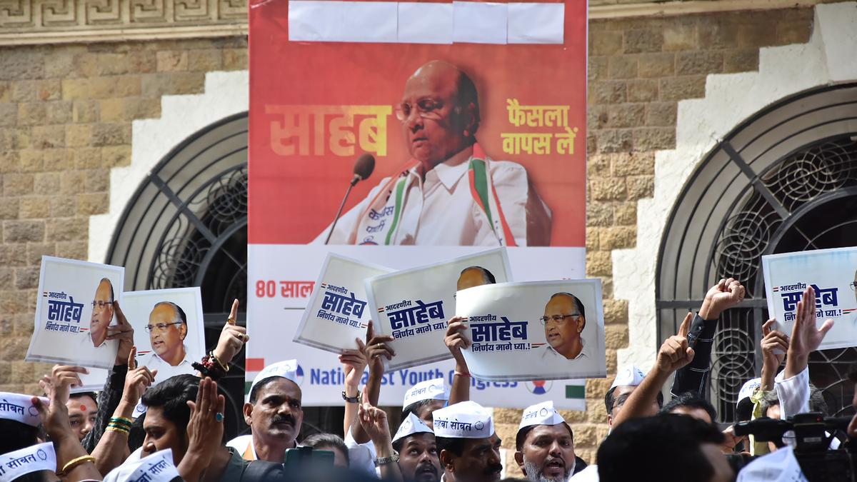 NCP committee unanimously rejects Sharad Pawar’s resignation - The Hindu