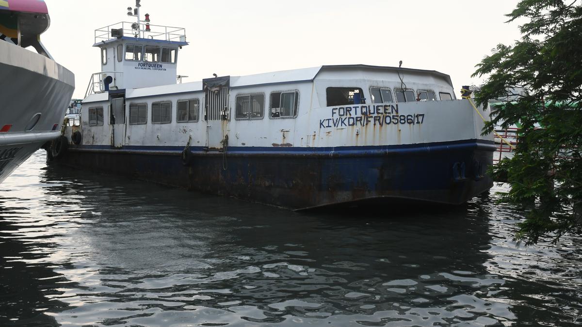 Rusty ferry an eyesore on Marine Drive waterfront - The Hindu