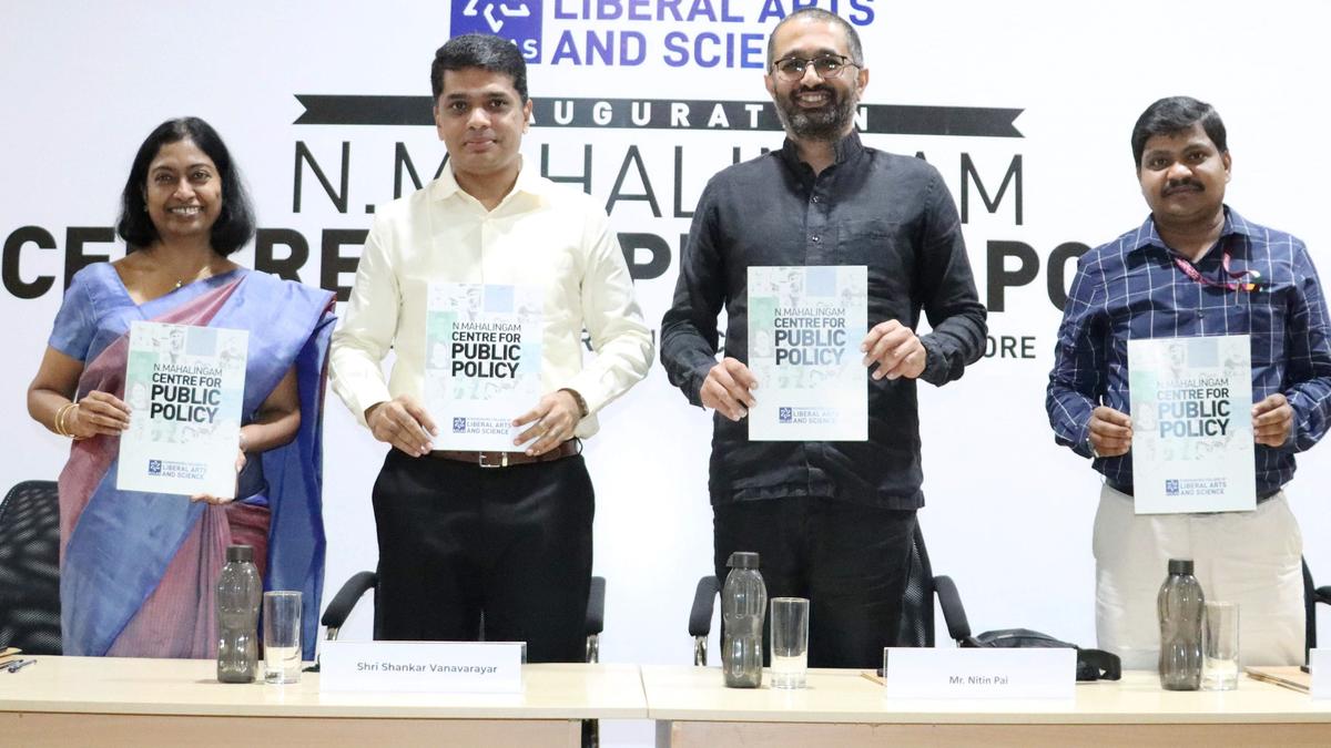 N. Mahalingam Centre for Public Policy inaugurated - The Hindu