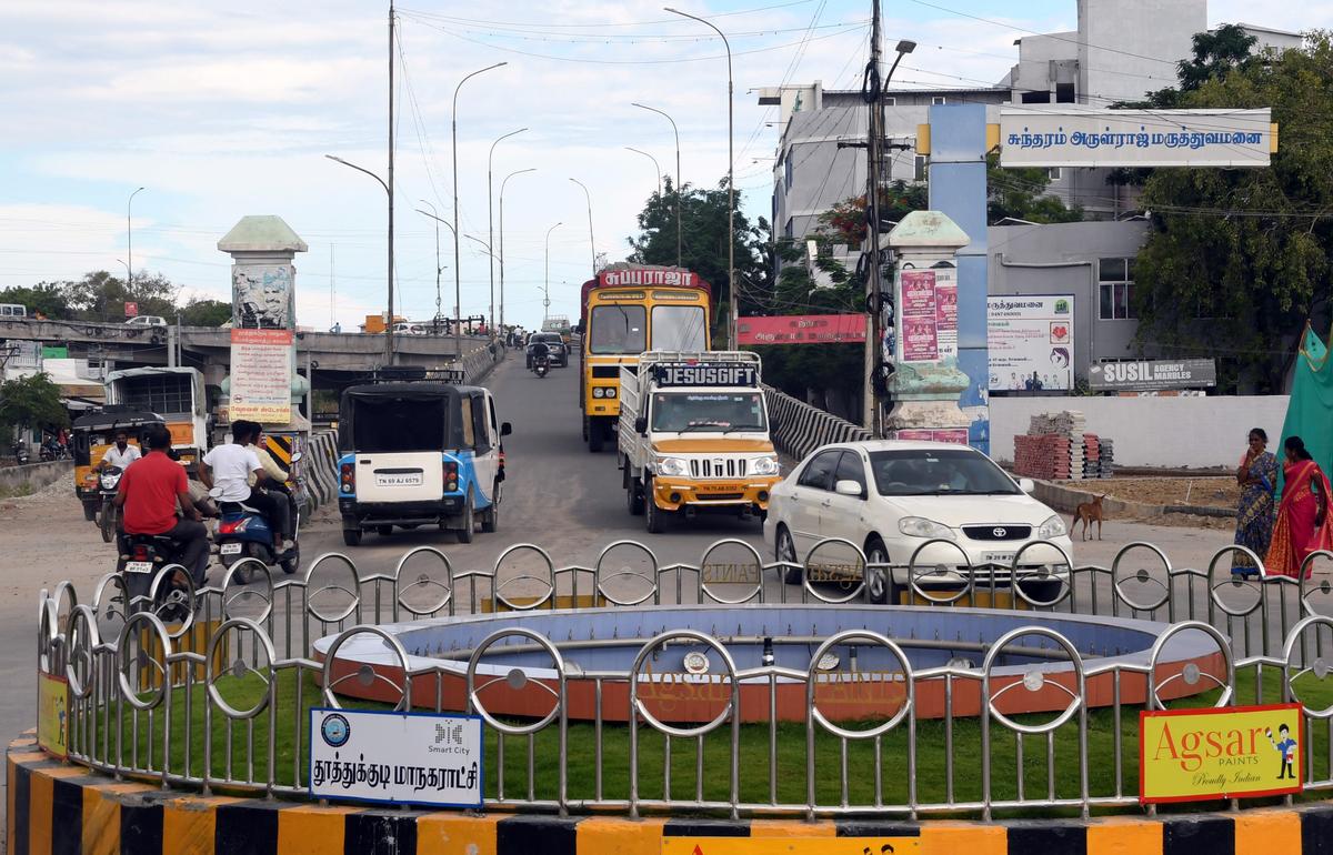 Third Gate overbridge reopened for traffic - The Hindu