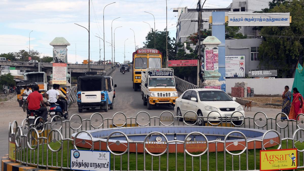 Third Gate overbridge reopened for traffic - The Hindu
