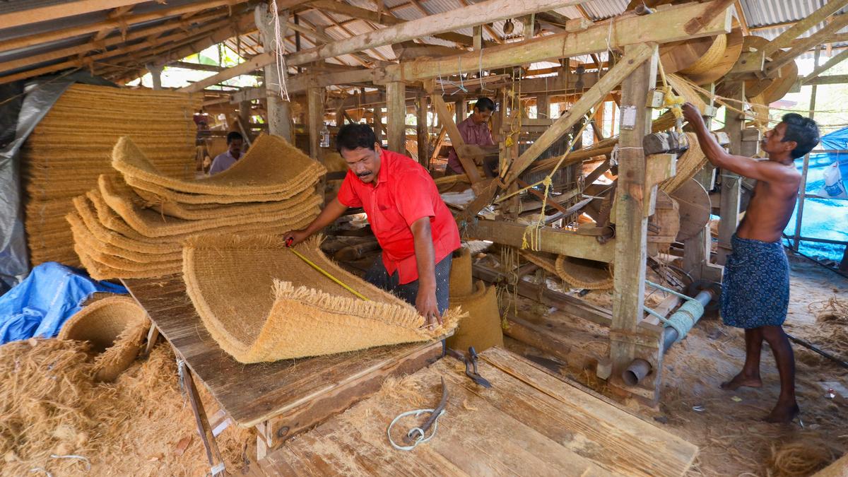 Coir sector finds the going tough - The Hindu
