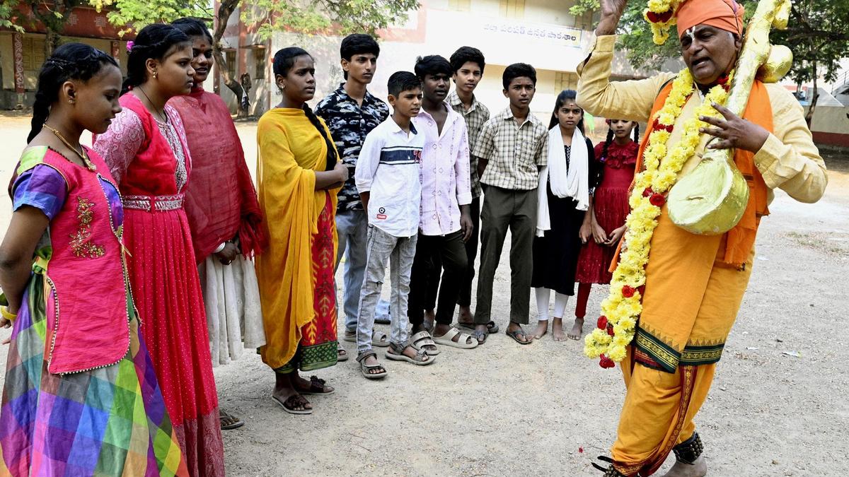 Government teacher dons role of ‘Haridasu’ to revive interest in ...
