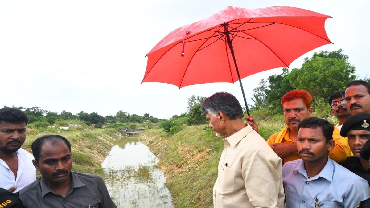 Stalling of Handri-Neeva works reflects government’s mindset, says Naidu - The Hindu