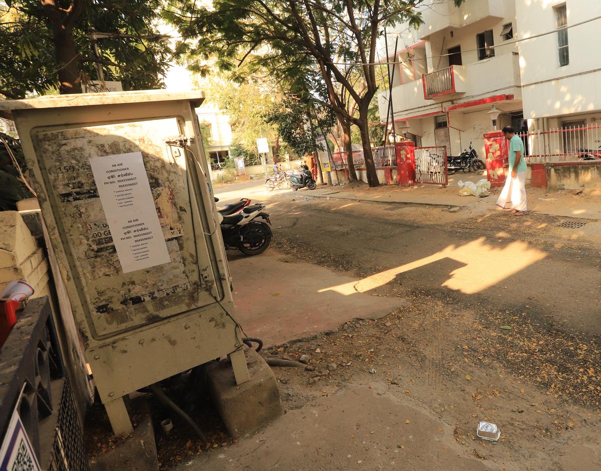 A safety hazard outside Besant Nagar post office waits to be addressed ...