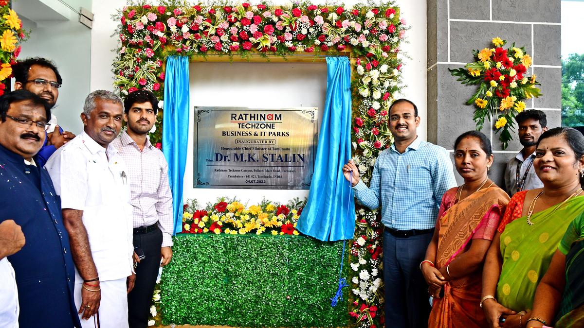 CM inaugurates IT park in Coimbatore - The Hindu