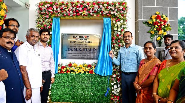 CM inaugurates IT park in Coimbatore - The Hindu