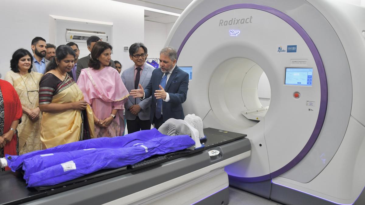 At Apollo Proton Cancer Centre in Chennai, tomotherapy facility ...