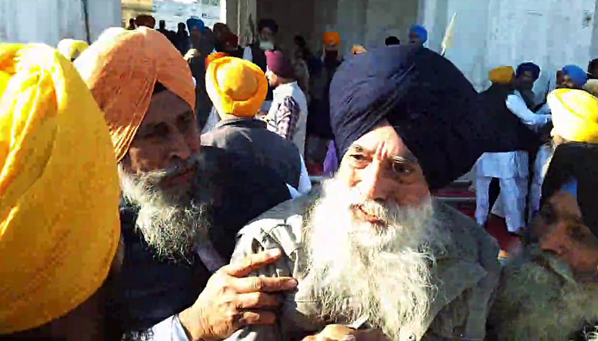 Sukhbir Singh Badal survives a gunfire attack outside the Golden Temple during religious penance ...