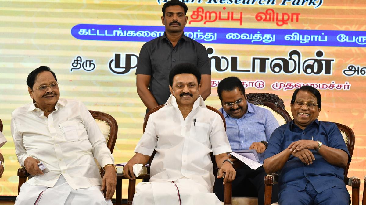 Vellore should become capital of research studies, says Stalin - The Hindu