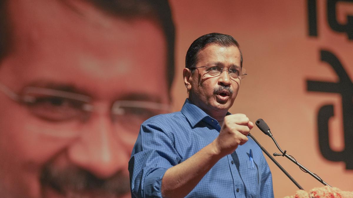 AAP govt.’s schemes empowered society, Kejriwal tells women - The Hindu